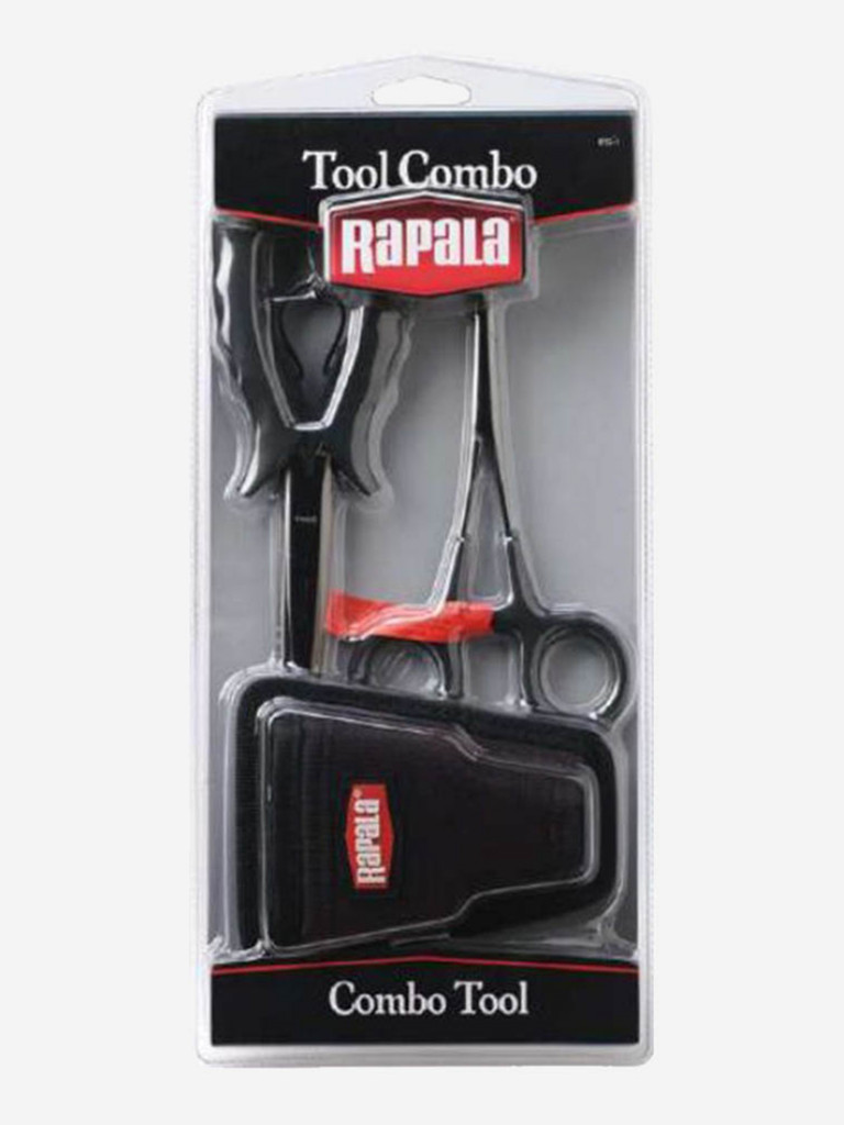 Комбо-набор аксессуаров для рыбалки Rapala 7 Tool Combo (плоскогубцы, 22 см; щипцы, 14 см; чехол ...