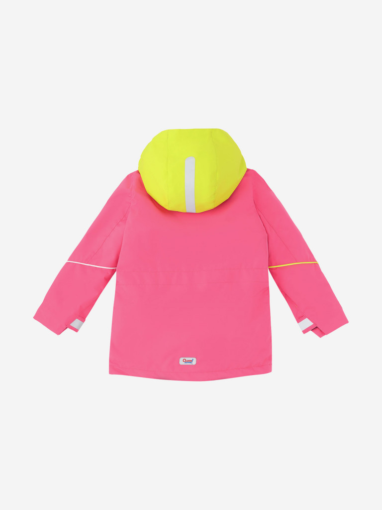 Куртка утепленная для девочки Oldos розовый/салатовый цвет — купить за 7599 руб. со скидкой 16 % ...