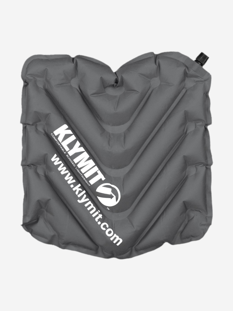 Надувная подушка/сиденье KLYMIT V seat (12VSGR01B) серая арт. 12VSGR01B серый цвет — купить за ...