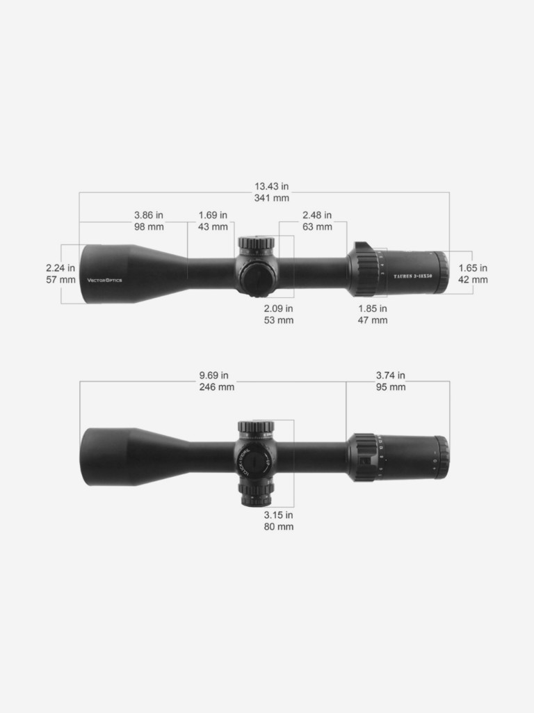 Оптический прицел Vector Optics 30мм FFP Taurus 3-18x50 SCFF-11 Черный ...