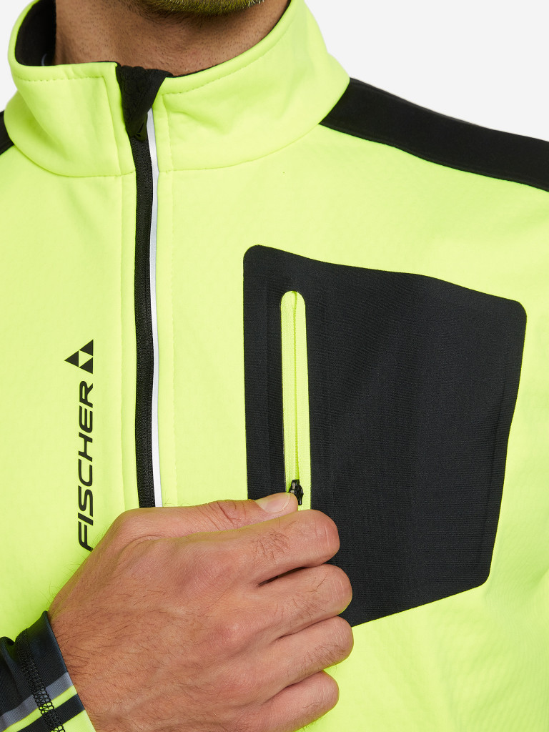 Жилет для беговых лыж мужской Fischer Softshell Warm арт. GR8119 черный ...