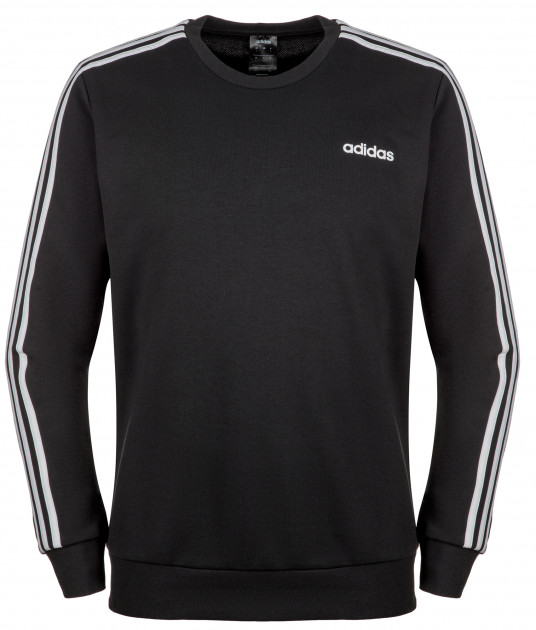 Свитшот мужской adidas Essentials 3-Stripes арт. DQ3083 черный цвет ...