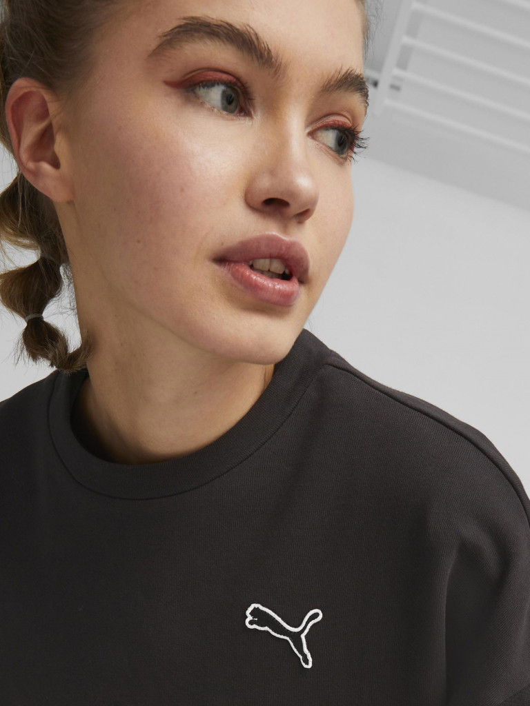 Свитшот женский PUMA Better Essentials Crew арт. 675987 черный цвет — купить за 2899 руб. со ...