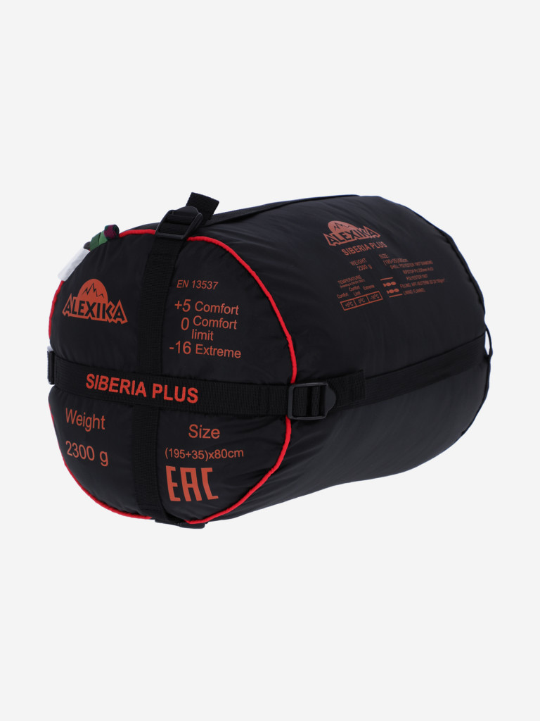 Спальный мешок Alexika Siberia Plus 0 правосторонний зеленый цвет — купить за 13119 руб. со ...