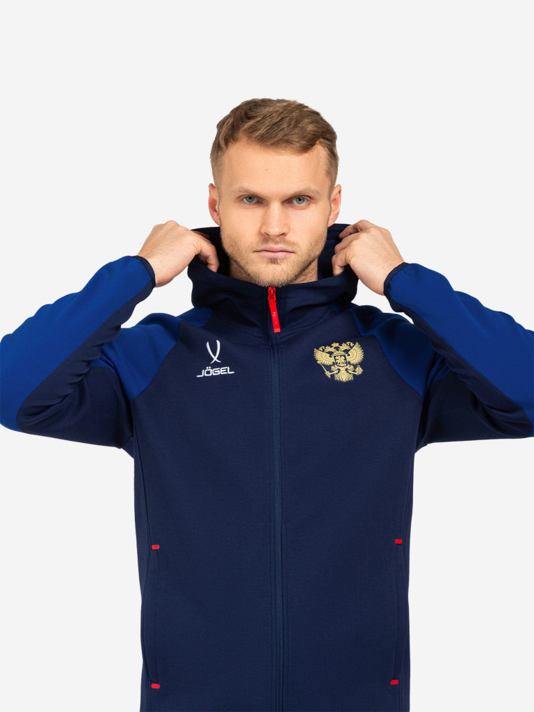 Худи на молнии Jogel NATIONAL Essential Hooded FZ Jacket, цвет темно ...