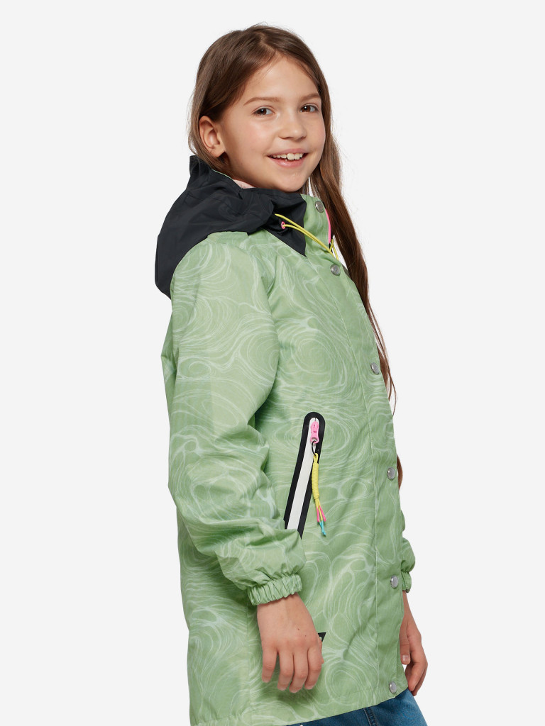 Ветровка для девочки Oldos зеленый чай цвет — купить за 8599 руб. со скидкой 16 %, отзывы в ...