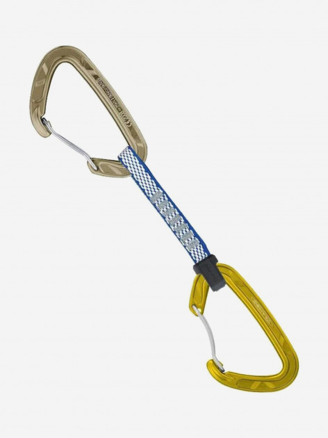 Оттяжка с карабинами TRANGO Spine Wire QuickDraw Set 12см голубой/желтый цвет — купить за 4380 ...