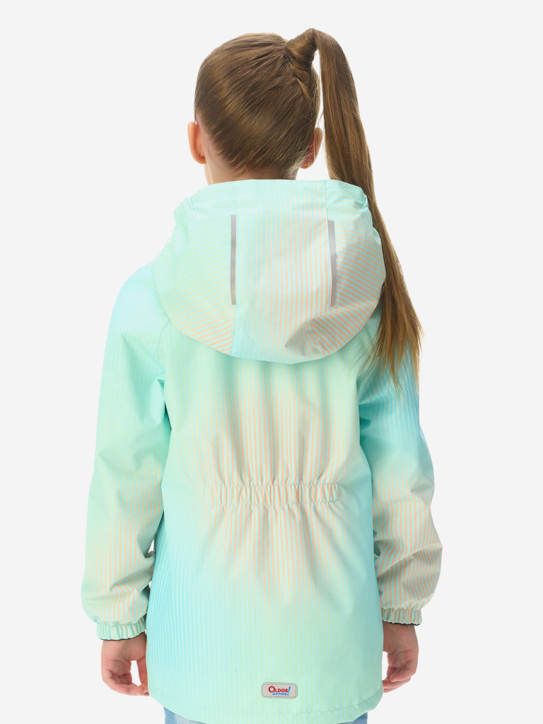Ветровка для девочки Oldos мятный/желтый цвет — купить за 5999 руб. со скидкой 15 %, отзывы в ...