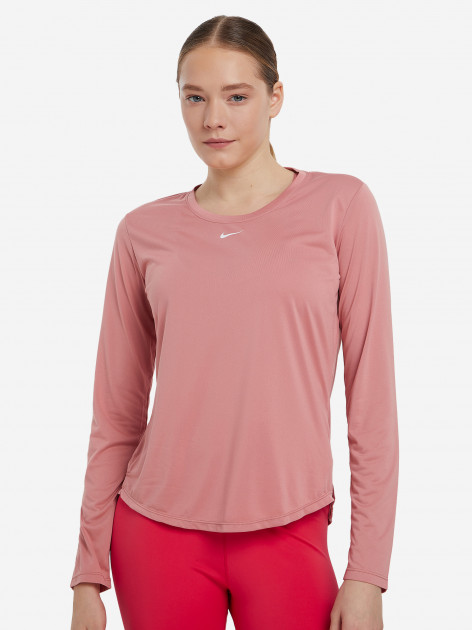 Лонгслив женский Nike One Dri-Fit арт. DD0641 розовый цвет — купить за ...