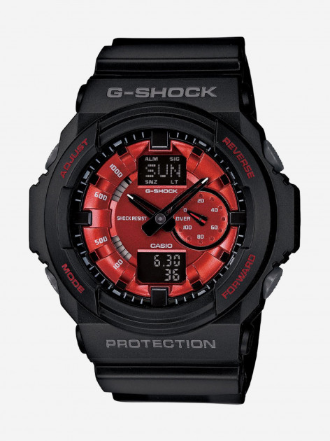 Наручные часы Casio G-SHOCK GA-150MF-1A черный/Красный цвет — купить за ...
