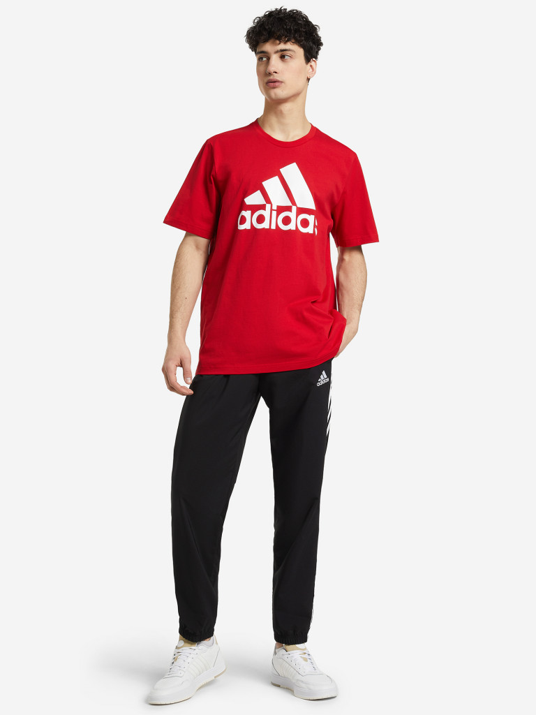 Футболка мужская adidas Essentials арт. GK9124 красный/белый цвет ...