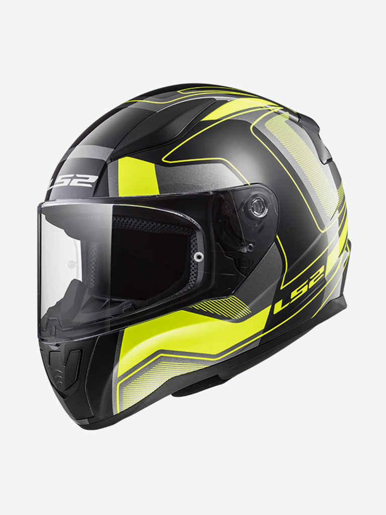 Мотошлем FF353 RAPID CARRERA LS2 (черно-желтый матовый) черный/желтый ...