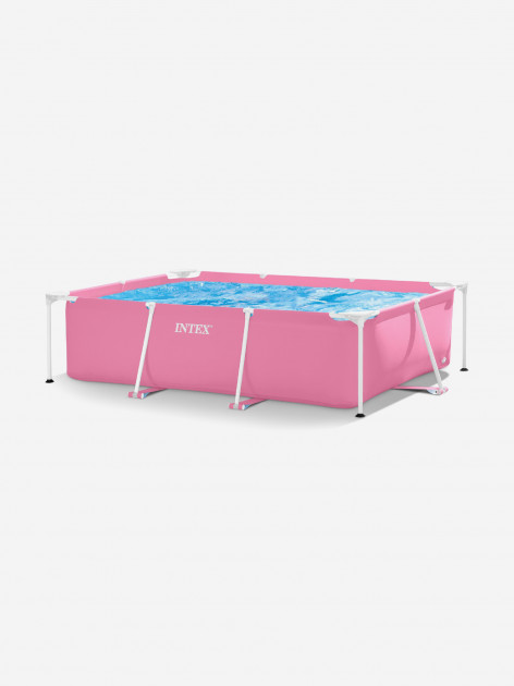 Бассейн Intex 28266 Pink Rectangular Frame, 220x150x60см розовый ...