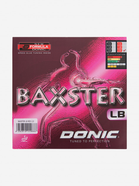 Накладка для ракетки DONIC Baxter LB арт. 100538-05 красный цвет ...