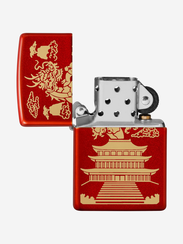 Зажигалка бензиновая ZIPPO 49517 Eastern красный цвет — купить за 9251 ...