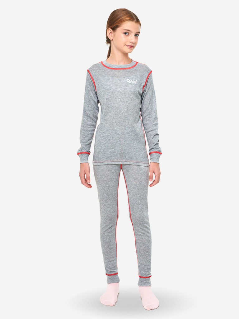 Комплект термобелья для девочки Oldos СВ.СЕРЫЙ_КОРАЛЛОВЫЙ цвет — купить за 2999 руб. со скидкой ...