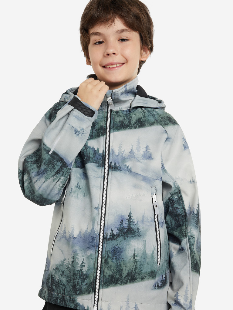 Куртка софтшелл для мальчиков Reima Aitoo арт. 5100139A серо-зеленый ...