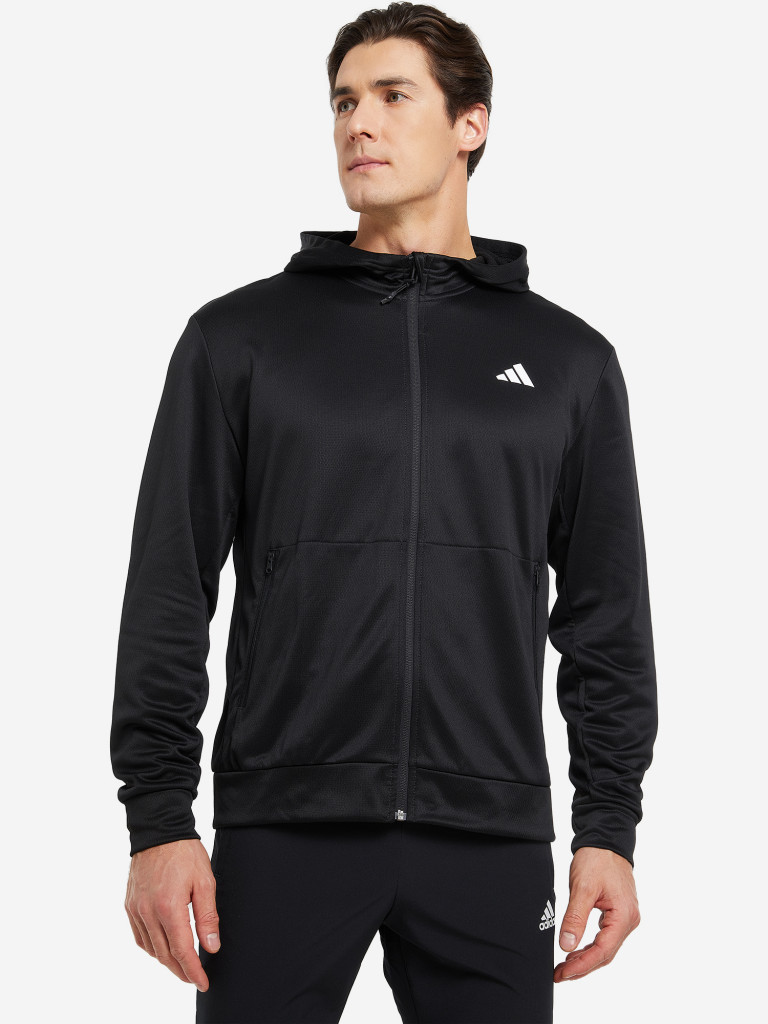 Толстовка мужская adidas арт. IJ9618 черный цвет — купить за 5249 руб ...