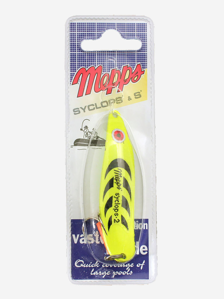 Блесна колеблющаяся MEPPS "Syclops FLUO CHART" №2 (17 г) блистер арт ...