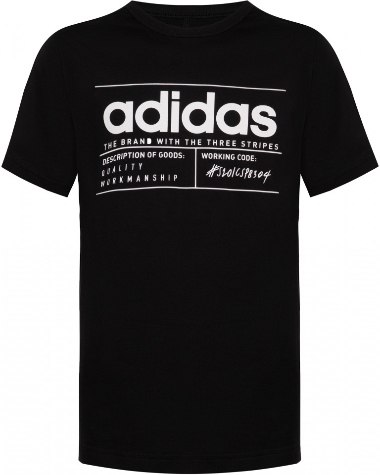 Футболка для мальчиков adidas арт. FM0776 черный цвет — купить за 699 ...