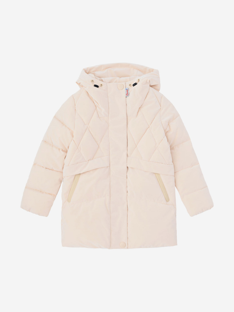 Куртка утепленная для девочки Oldos молочный цвет — купить за 9599 руб. со скидкой 15 %, отзывы ...