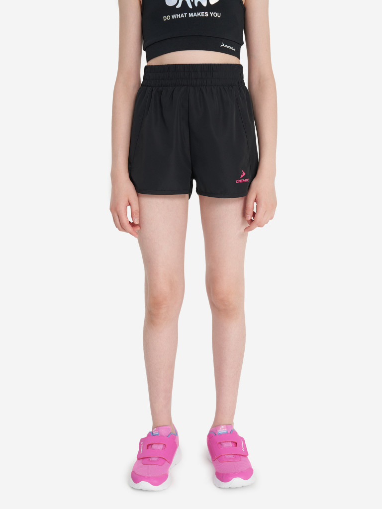 Шорты для девочек Demix арт 131060 черный цвет — купить за 599 руб со скидкой 40 отзывы в