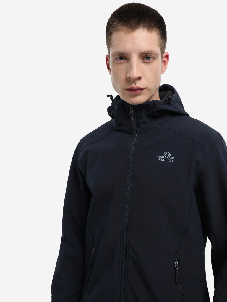 Куртка софтшелл мужская Pelliot арт. 11230601 синий цвет — купить за 2699 руб. со скидкой 70 % ...