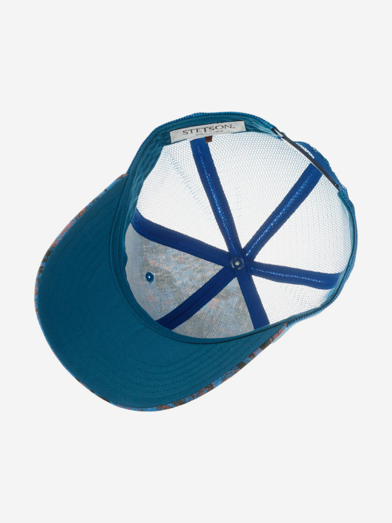 Бейсболка с сеточкой STETSON 7783901 BASEBALL CAP ORGANIC LINEN SUSTAINABLE (синий) синий цвет ...