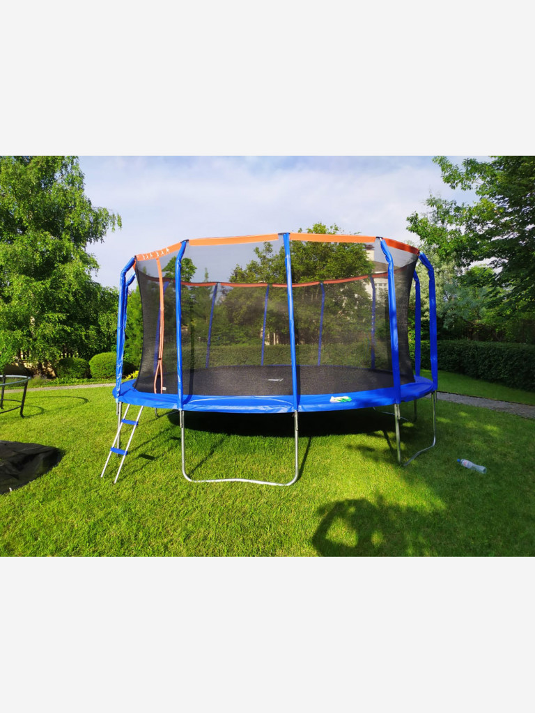 Батут DFC JUMP BASKET с сеткой 16FT-JBSK-B красный/синий цвет — купить ...