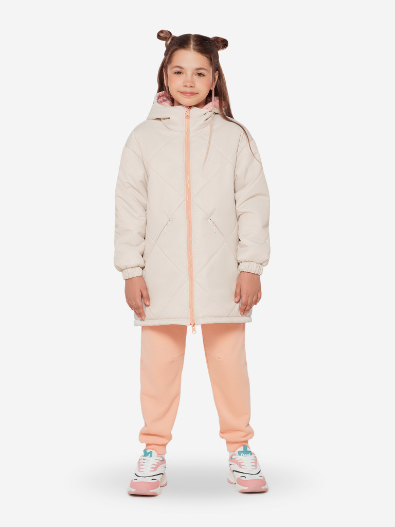 Куртка детская утепленная Oldos молочный/светло-коралловый цвет — купить за 11999 руб., отзывы в ...