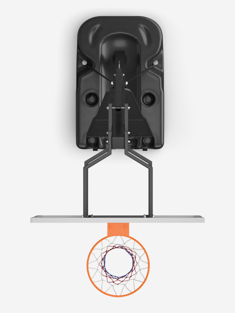 Баскетбольная стойка UNIX Line B-Stand-PC 54x32" R45 H230-305 см Черный ...