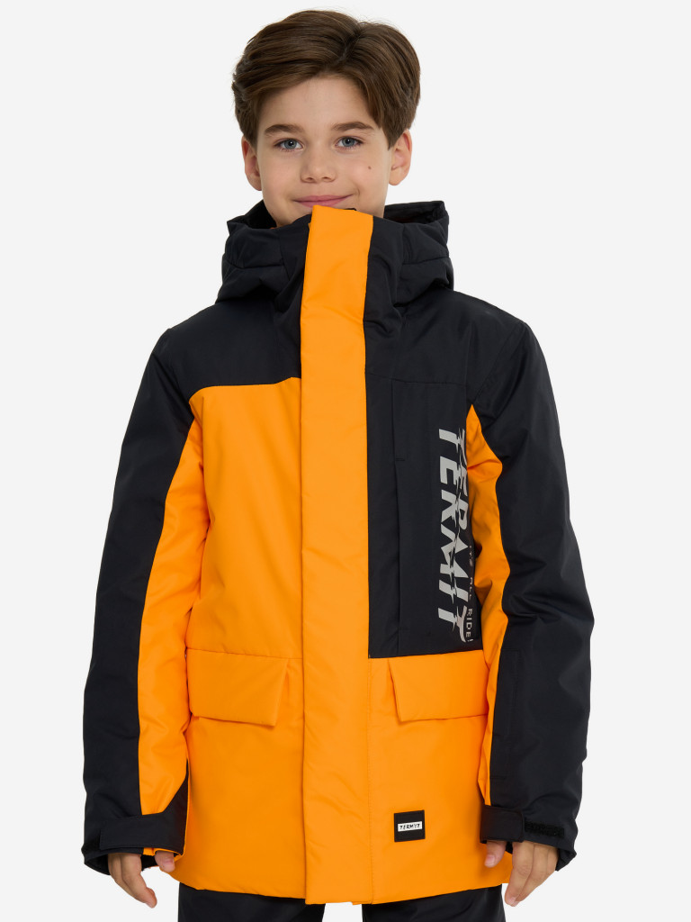 Куртка сноубордическая для мальчиков Termit арт. 131993 оранжевый/черный цвет — купить за 3499 ...