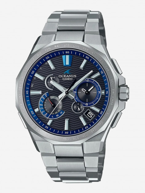 Наручные часы Casio Oceanus OCW-T6000-1A синий/черный/серебряный цвет ...