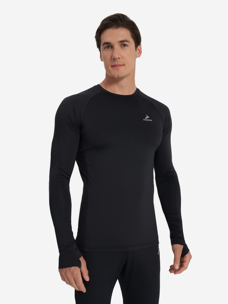 Лонгслив мужской Demix AeroMove Running арт. 129841 черный цвет ...