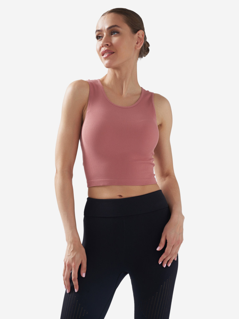 Спортивный топ женский Jumkey розовый цвет — купить за 2199 руб. со ...