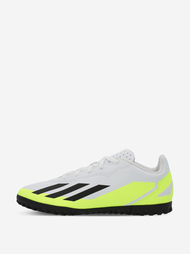Бутсы для мальчиков adidas X Crazyfast.4 TF J арт. IE4066 белый/черный ...