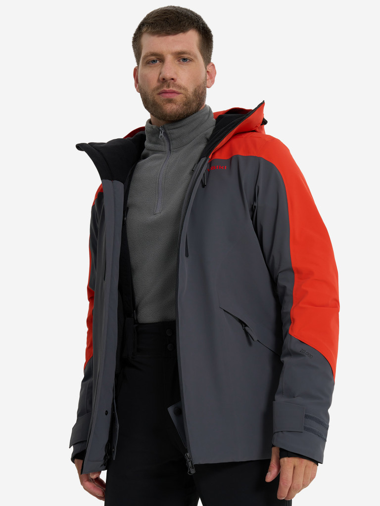 Куртка утепленная мужская Volkl арт. 131333 серый/красный цвет — купить ...