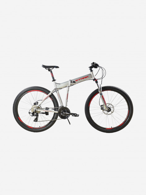 Велосипед складной Stark Cobra 27.2 HD 20" хром/ярко-красный цвет ...