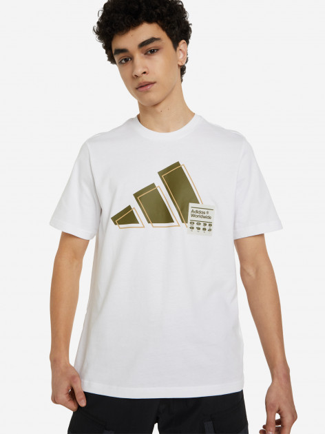 Футболка мужская adidas арт. GV5159 белый цвет — купить за 1349 руб. со ...