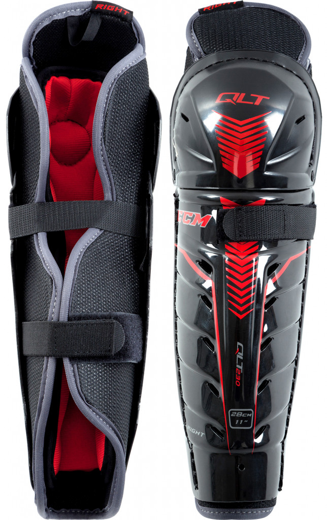 Щитки хоккейные детские CCM SG CCM QLT 230 арт. 3587541 черный цвет ...