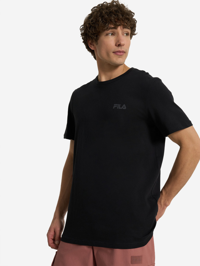 Футболка мужская FILA Essentials арт. 129394 черный цвет — купить за 999 руб., отзывы в интернет ...