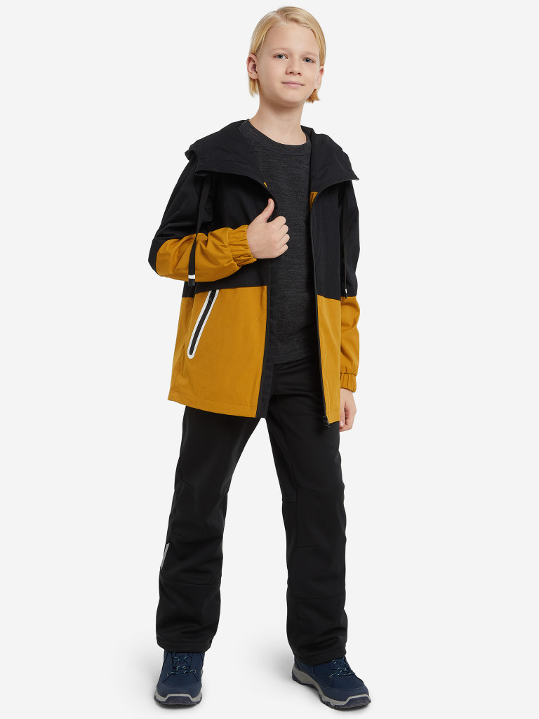 Ветровка для мальчиков Oldos! арт. OCSS23JK1T019 черный/охра цвет — купить за 4979 руб. со ...