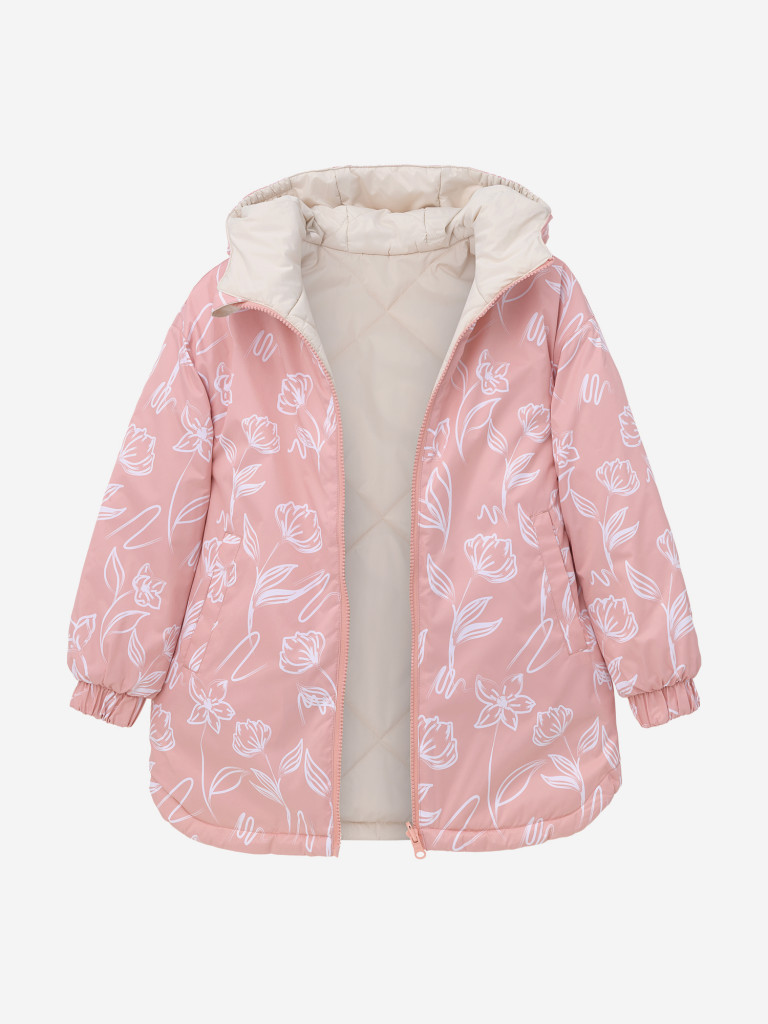 Куртка детская утепленная Oldos молочный/светло-коралловый цвет — купить за 11999 руб., отзывы в ...