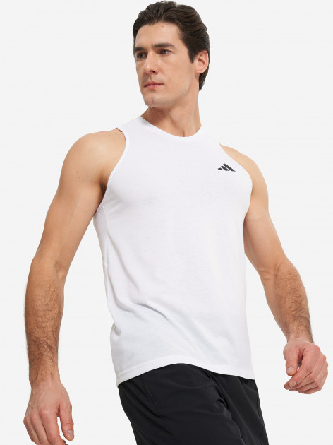 Майка мужская adidas арт. IC6947 белый цвет — купить за 1999 руб. со ...