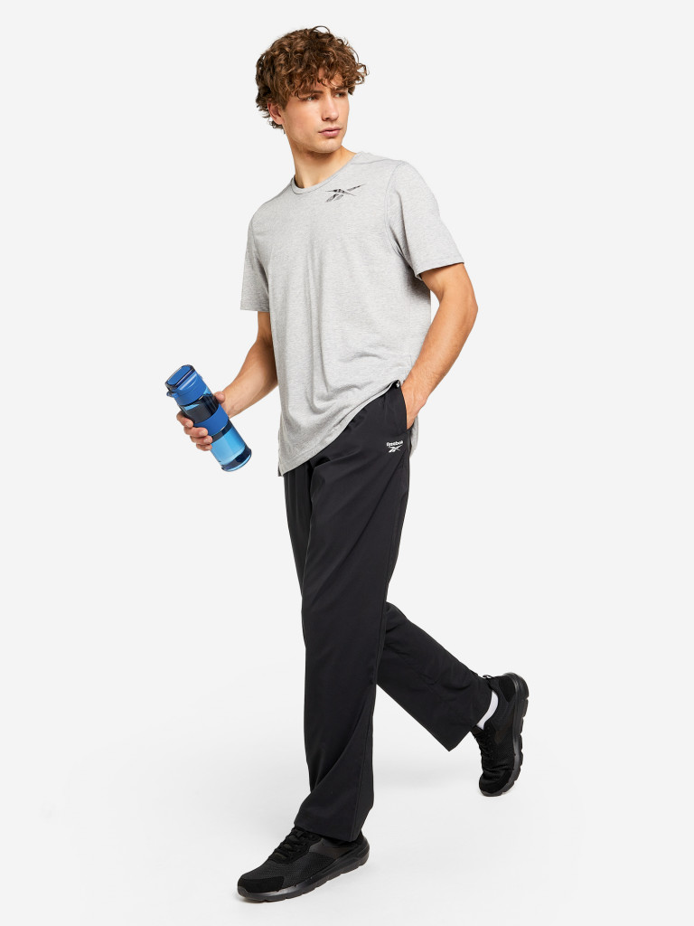 Брюки мужские Reebok арт. FP9167 черный цвет — купить за 2199 руб. со ...