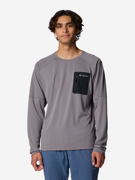 Свитшот мужской Columbia Tech Knit Long Sleeve Crew арт. 2095611 темно ...