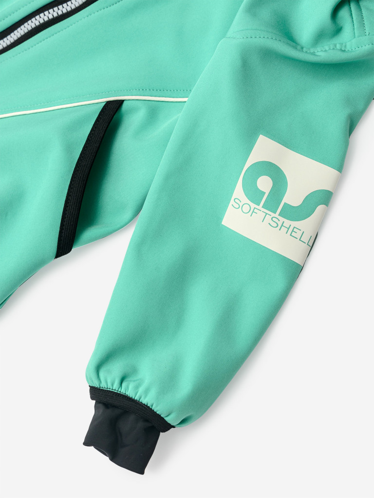 Ветровка Софтшелл SoftShell для девочки Artel арт. 61019 мятный цвет — купить за 3205 руб. со ...