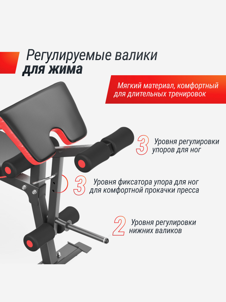 Скамья силовая со стойками UNIX Fit Bench 135 Черный цвет — купить за ...