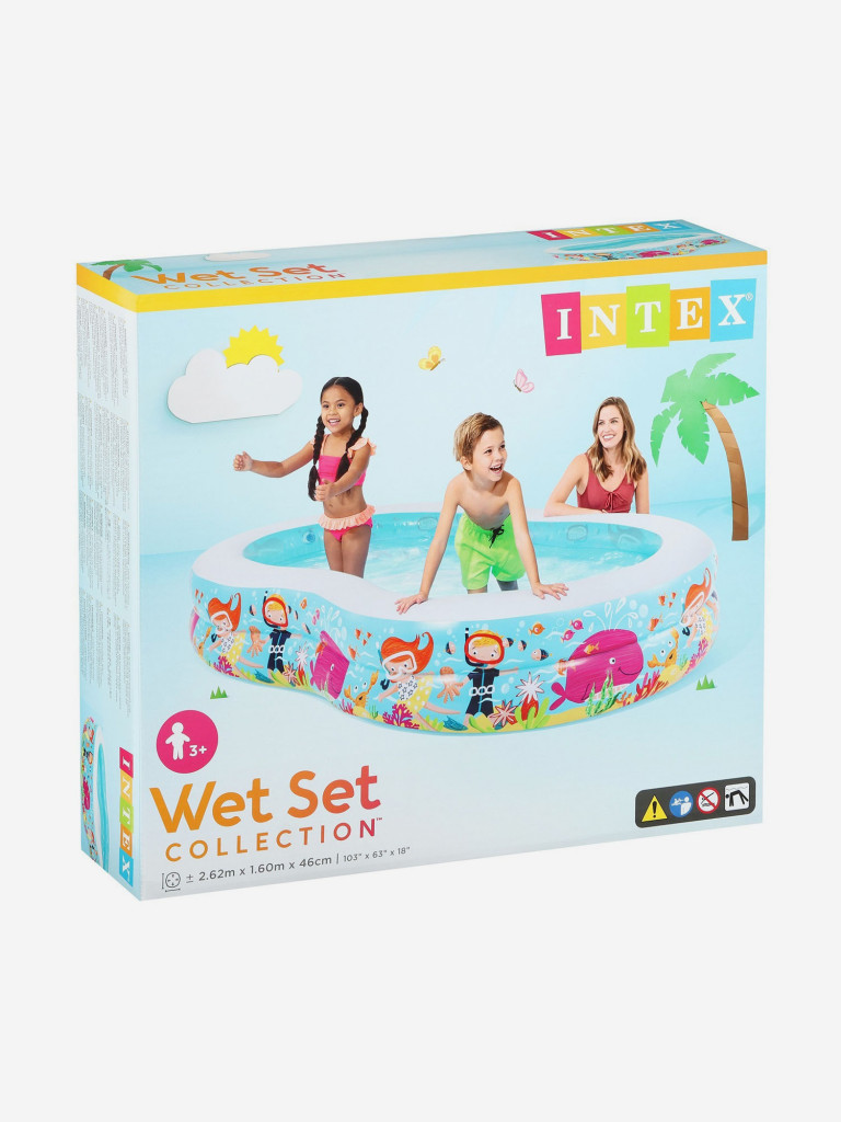 Бассейн надувной Intex, 262х160х46 см, Лагуна, 56490NP, 700 л ...