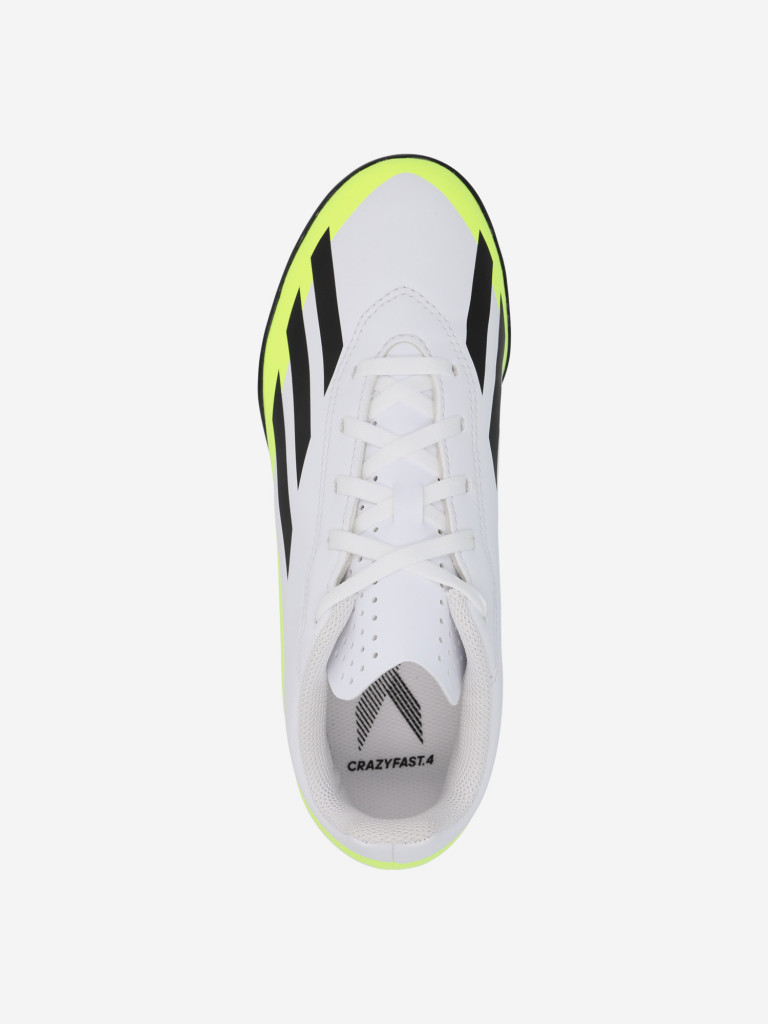 Бутсы для мальчиков adidas X Crazyfast.4 TF J арт. IE4066 белый/черный ...